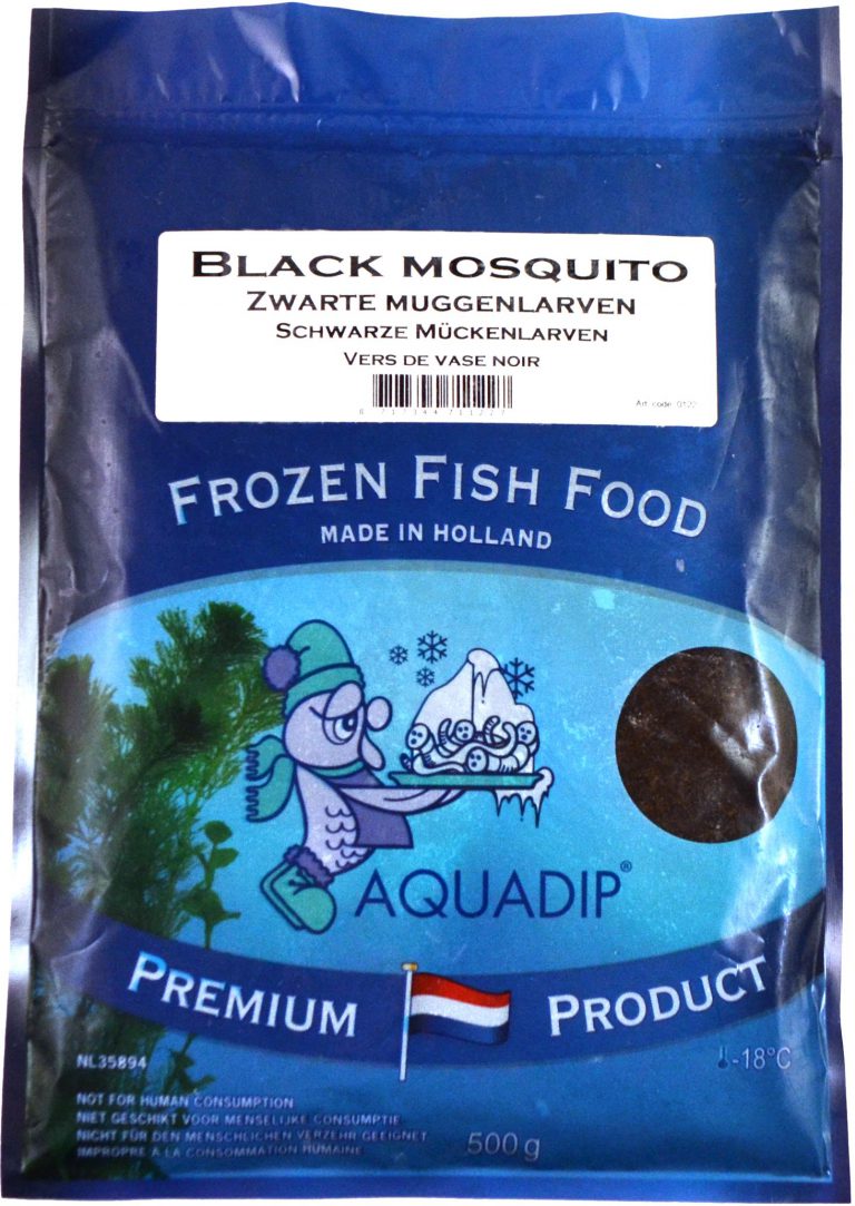 Black mosquito larvae - 500 gram flatpack - frozen - AQUADIP